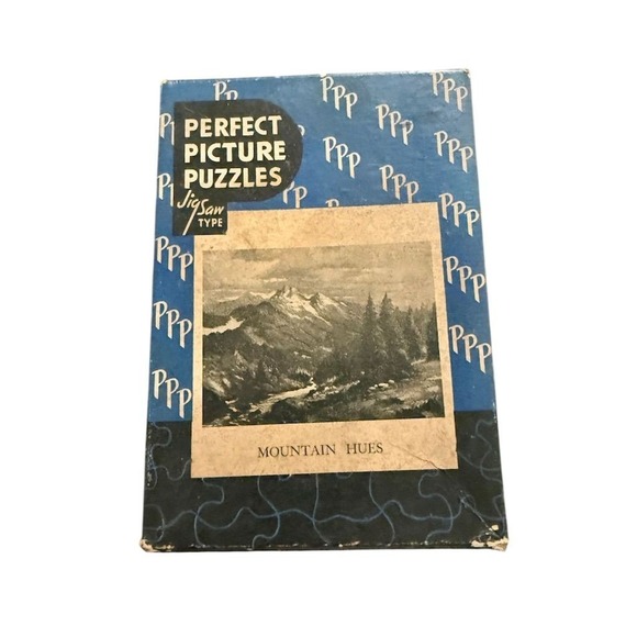 Games | Vintage Perfect Picture Puzzle Mountain Hues 194s Landscape 250 ...